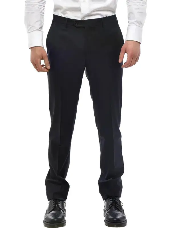 Corneliani Academy Belt-loop Trousers - Blue