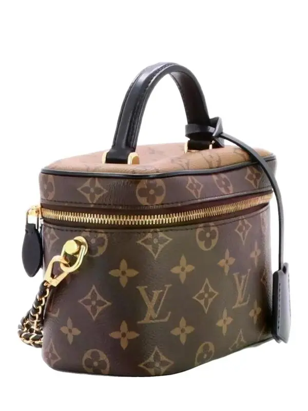 LOUIS VUITTON Vanity Satchel Reverse Monogram Canvas Pm - Brown