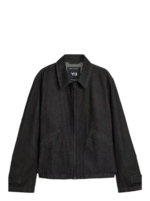 Y3 Denim Blouson Jacket - Black