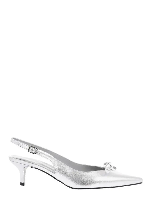Roberto Festa Bow-detail Slingback Pumps - Grey