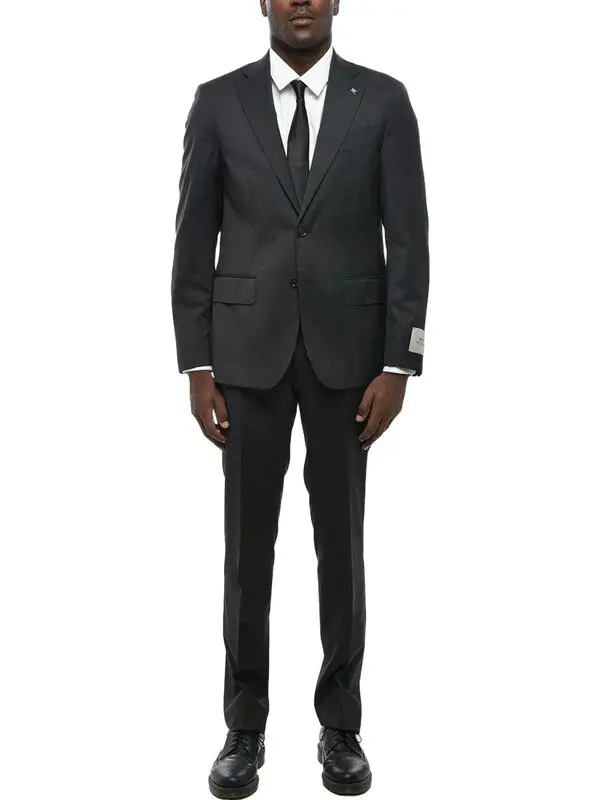 Corneliani Single-breasted Virgin Wool Suit - Grey