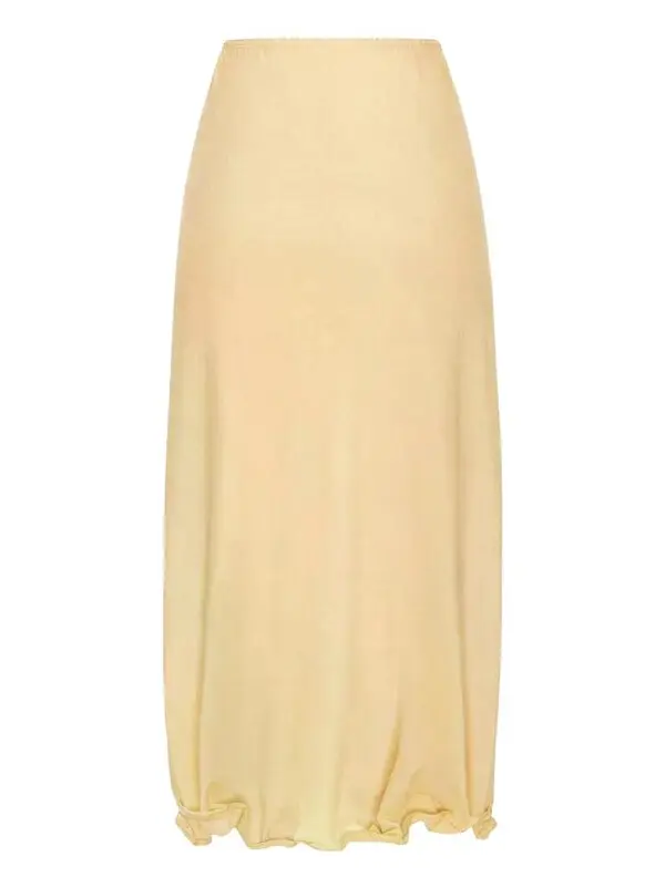 SEEN USERS Name Twombly Bloom Ruffled Midi Skirt - Neutrals
