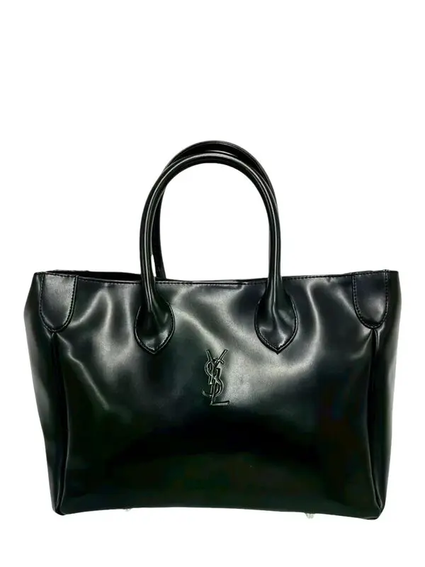 Saint Laurent 20th Century Leather Tote Bag - Black