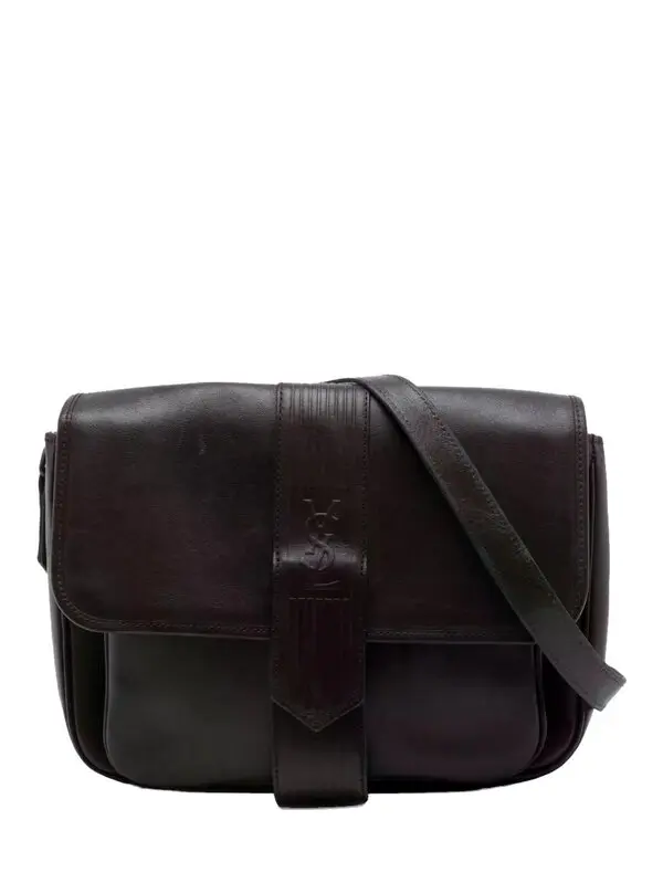 Saint Laurent Leather Crossbody Bag - Brown