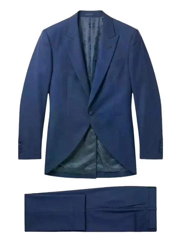 GRASIL Peak-lapels Single-breasted Suit - Blue