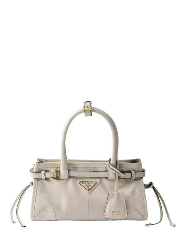 Prada Bonnie Leather Mini-bag - Neutrals