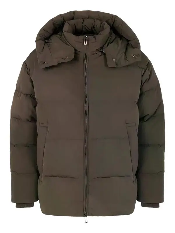 Emporio Armani Hooded Padded Jacket - Brown