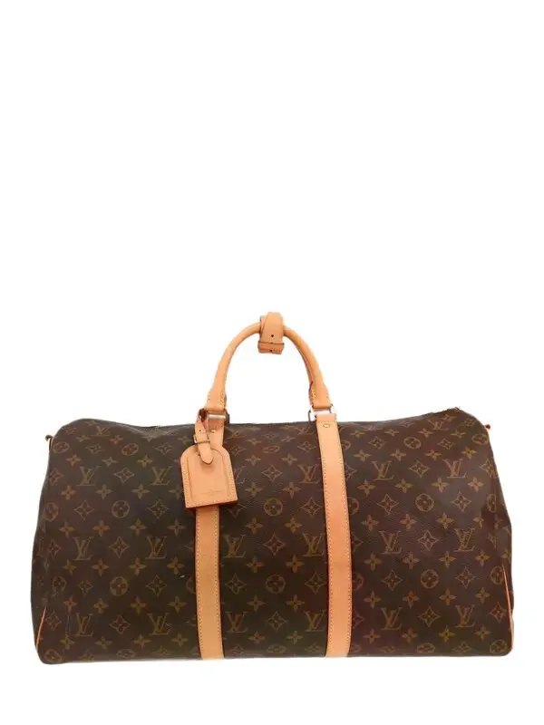LOUIS VUITTON 50 Keepall Monogram Holdall Bag - Brown