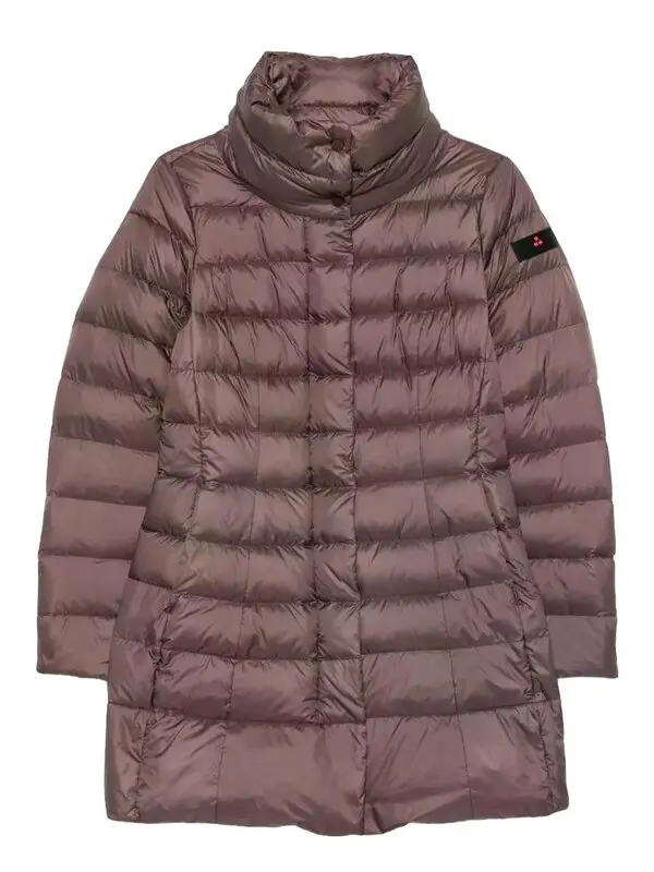 Peuterey Quilted High-neck Coat - Brown
