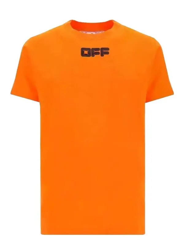 Off-White Logo-print Short-sleeve T-shirt - Orange