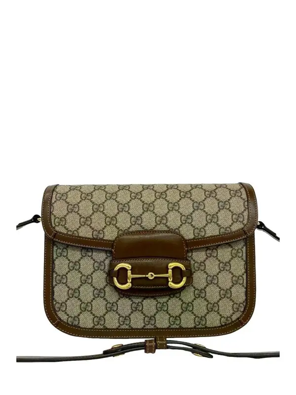 Gucci 1955 Horsebit Shoulder Bag - Neutrals