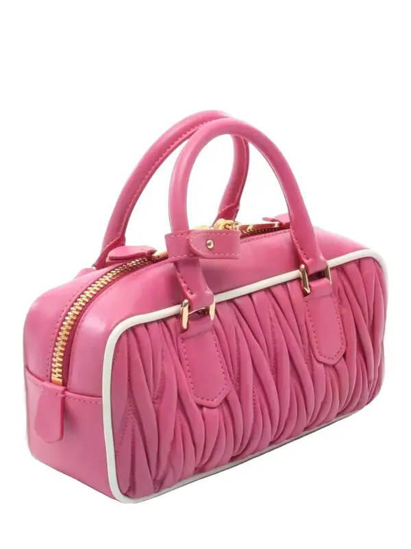 Miu Miu Matelasse Arcadie Satchel - Pink