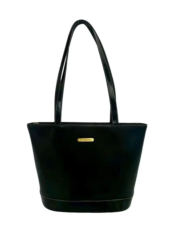 Burberry Leather Tote Bag - Black