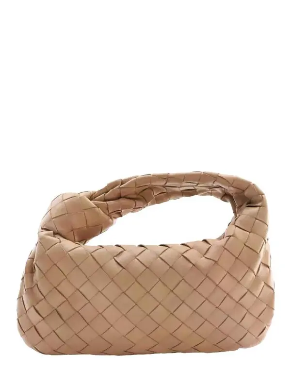 Bottega Veneta Mini Nappa Intrecciato Jodie Hobo Bag - Neutrals