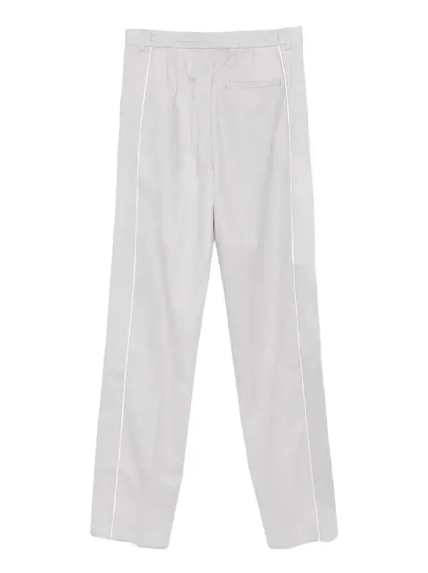 Martine Rose Tailored Trousers With Contrasting Border - Grey