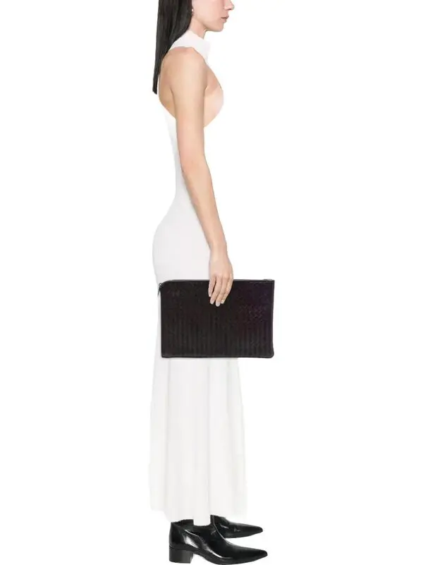 Bottega Veneta 2010 Nappa Intrecciato Clutch Bag - Brown