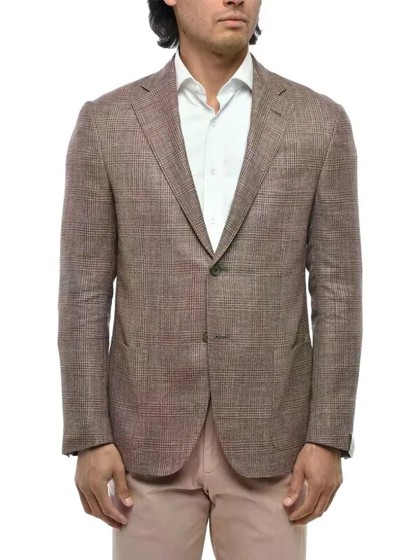 Corneliani District Check Blazer - Brown
