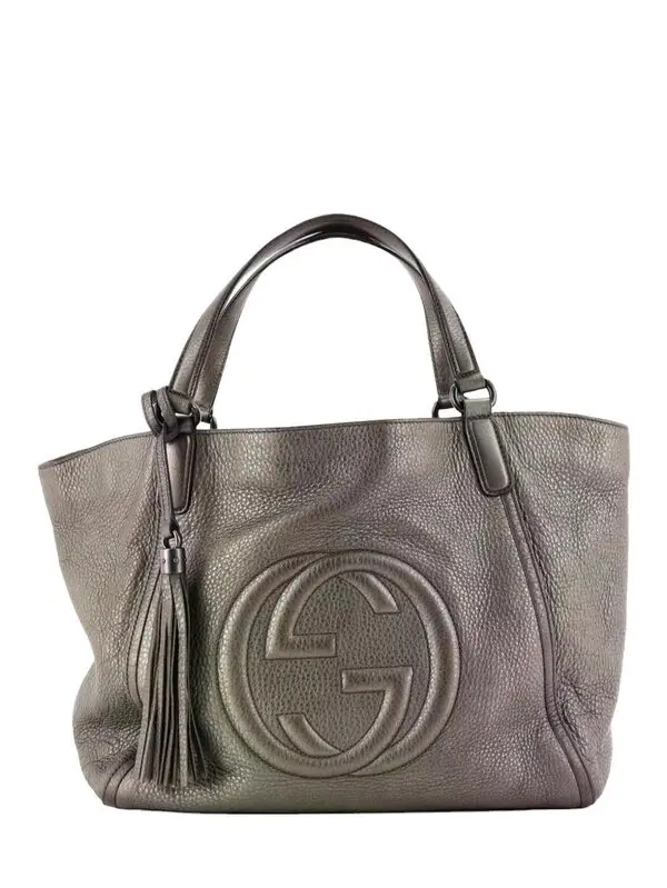 Gucci Soho Leather Medium Shoulder Bag - Grey