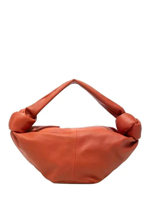 Bottega Veneta Mini Calfskin Double Knot Handbag - Orange