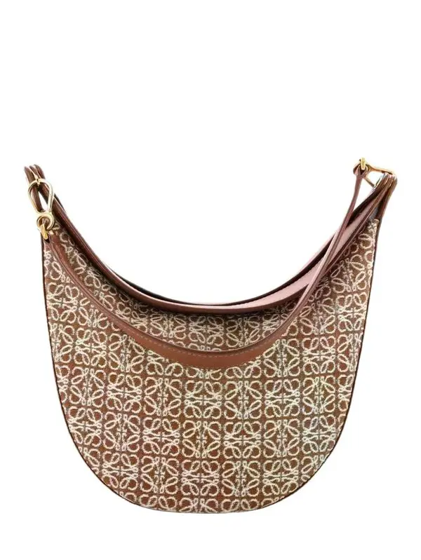 Loewe Luna Anagram Jacquard Hobo Bag - Brown