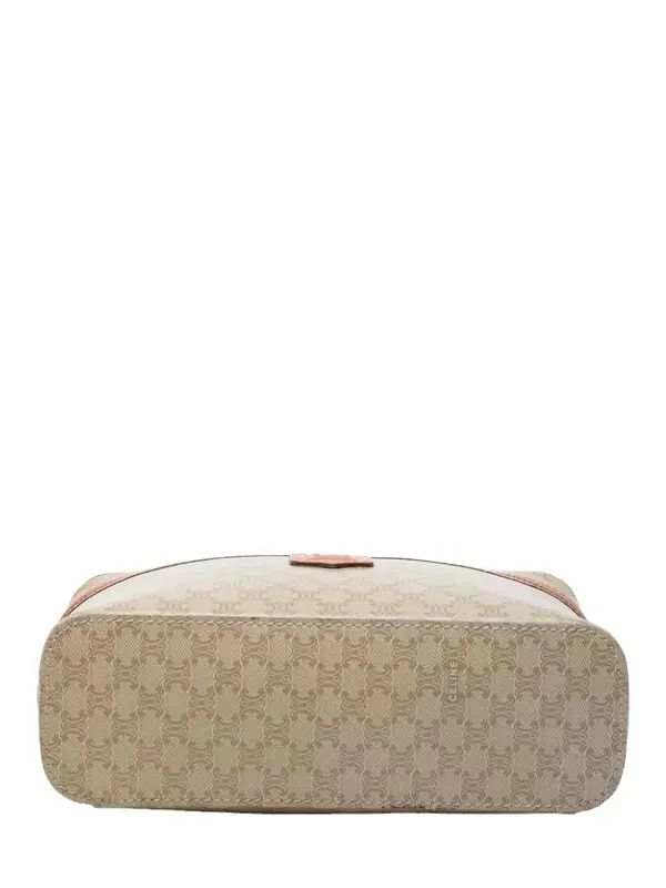 Celine 1996 Macadam Coated Canvas Vanity Bag - Neutrals