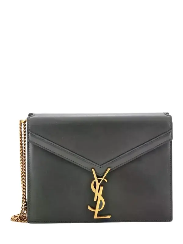Saint Laurent Cassandra Chain Shoulder Bag Leather Small Crossbody Bag - Green
