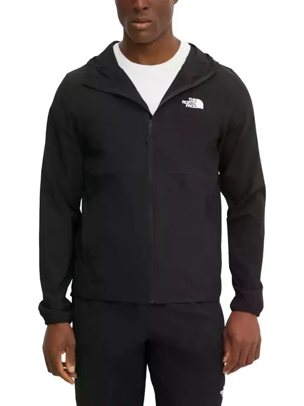 The North Face Logo-print Zip-up Hoodie - Black