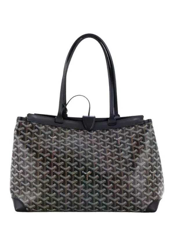Goyard Bellechasse Pm Coated Canvas Tote Bag - Black