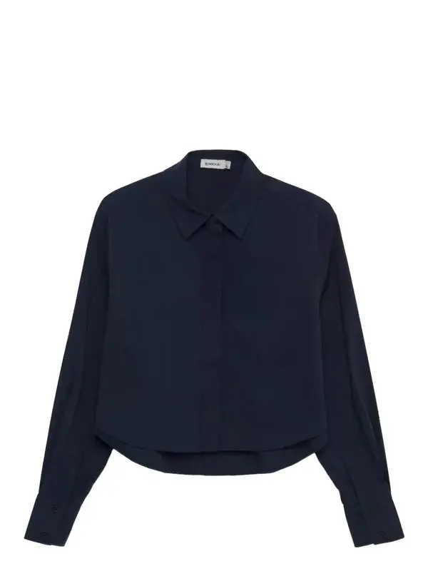 Simkhai Renata Cropped Shirt - Blue
