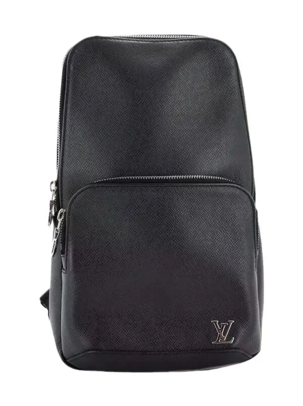 LOUIS VUITTON Avenue Sling Bag In Taiga Leather - Black