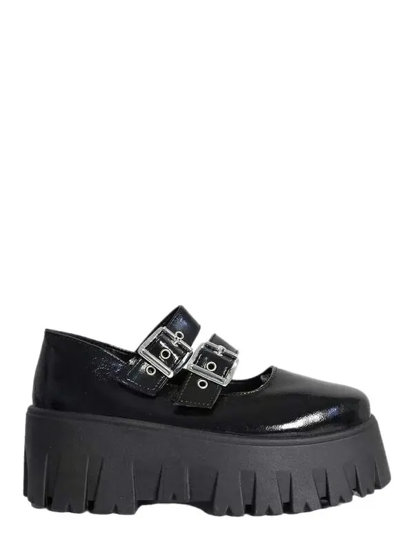 ALTERCORE Skarde Buckle-fastening Platform Pumps - Black
