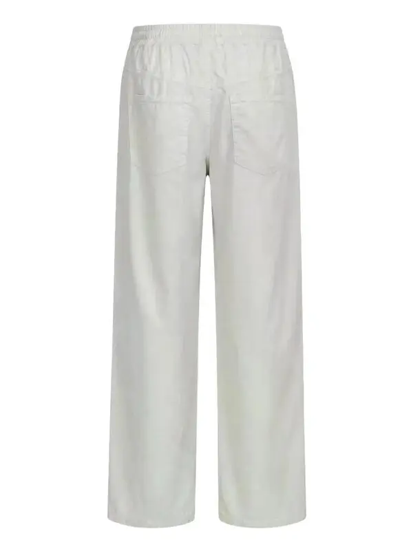 ASKK NY Cancun Drawstring-waist Wide-leg Trousers - White