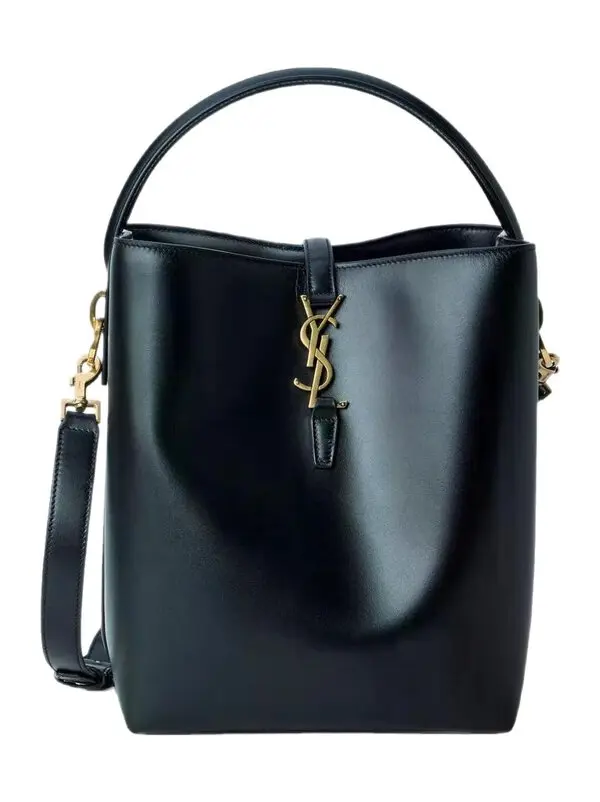Saint Laurent Le 37 Smooth Leather Bucket Bag - Black