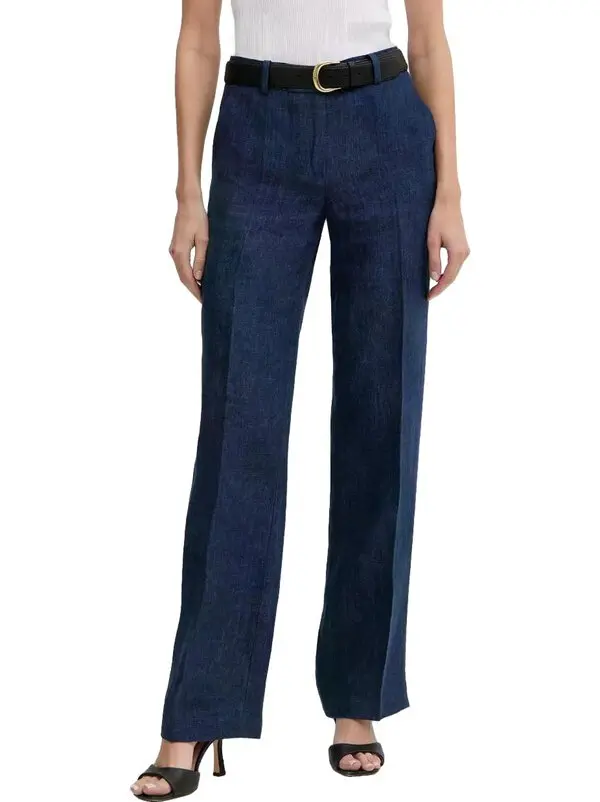 Luisa Spagnoli Allegria Straight-leg Trousers - Blue
