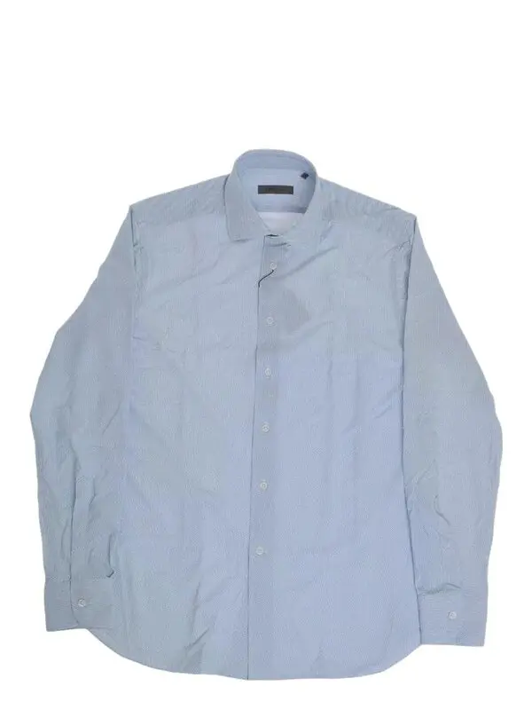 Corneliani Patterned Long-sleeve Shirt - Blue