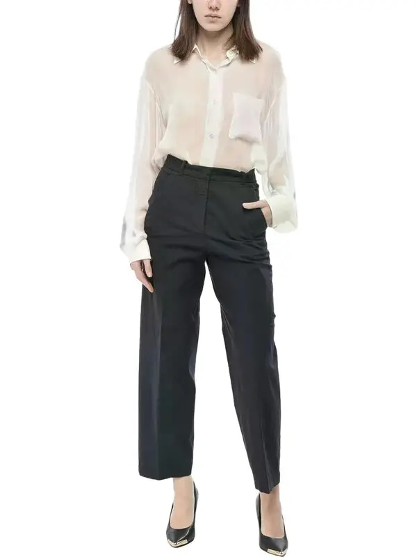 QL2 QUELLEDUE Sandra High-rise Chino Trousers - Blue