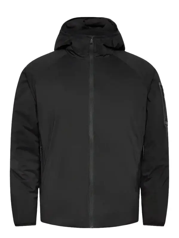 Hugo Boss Logo Patch Hooded Jacket - Black