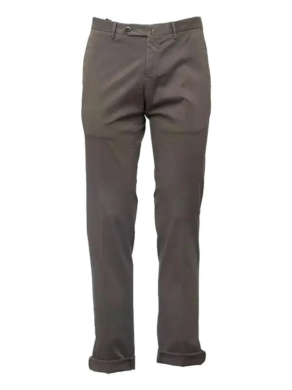 PT TORINO Pressed-crease Slim-fit Trousers - Grey