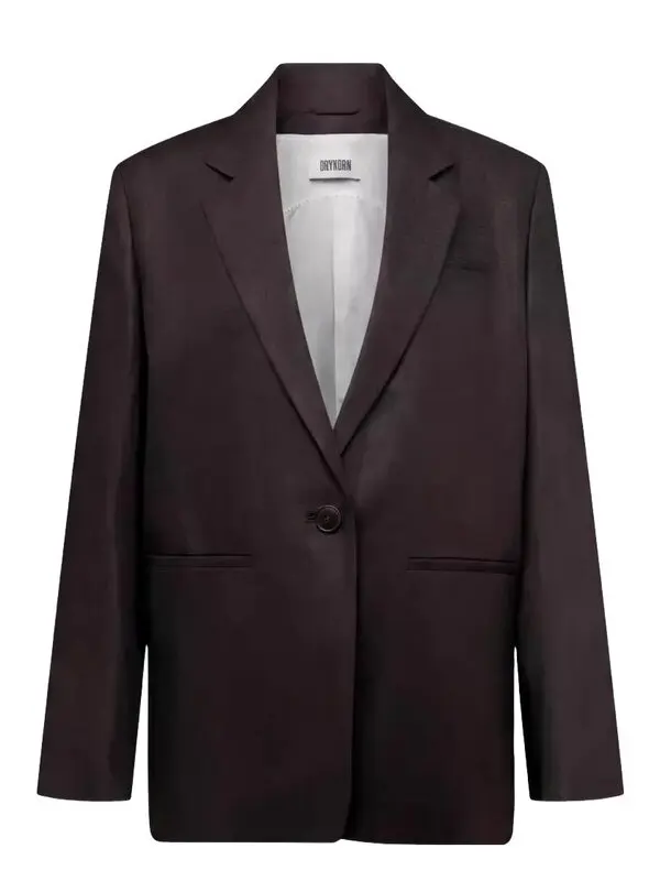 DRYKORN Mowtie Single-breasted Notched-lapel Blazer - Brown