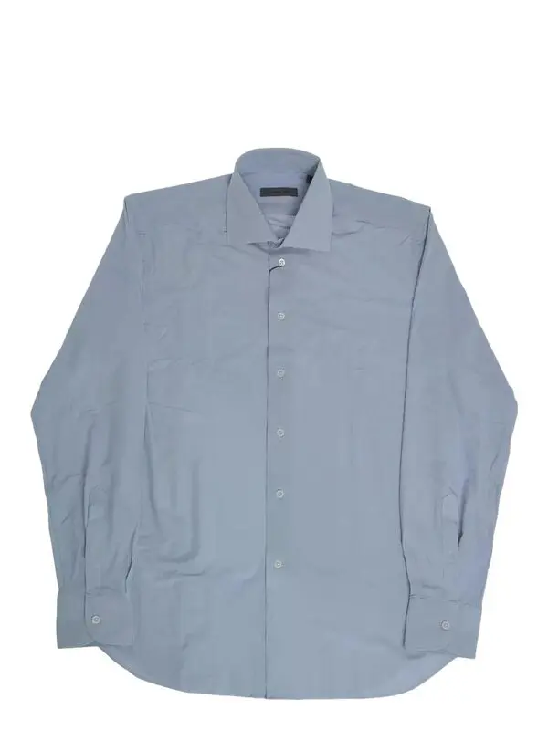 Corneliani Wrinkle-free French-collar Shirt - Blue