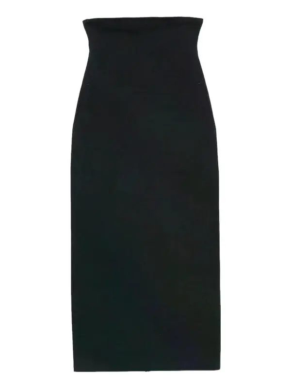 Issey Miyake High-waisted Midi Skirt - Blue