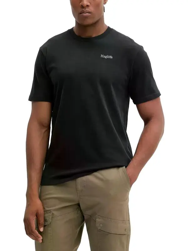 HAGLOFS Logo-embroidered T-shirt - Black