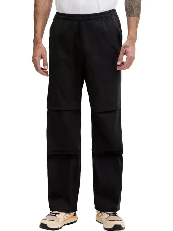 MAMMUT Panelled Logo Embroidered Trousers - Black