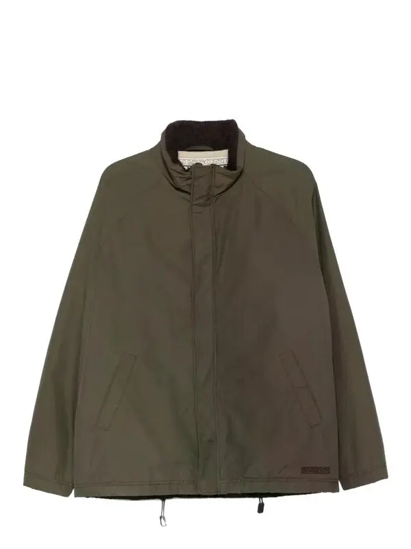 Missoni Zip-up High Neck Coat - Green