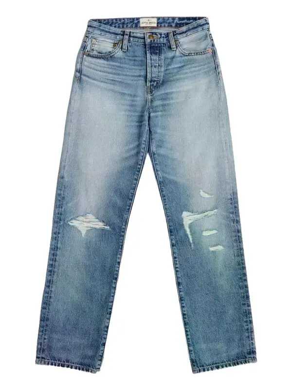 Antik Batik Distressed Straight-leg Jeans - Blue