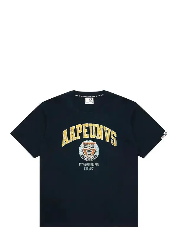 AAPE BY *A BATHING APE Logo-print T-shirt - Blue