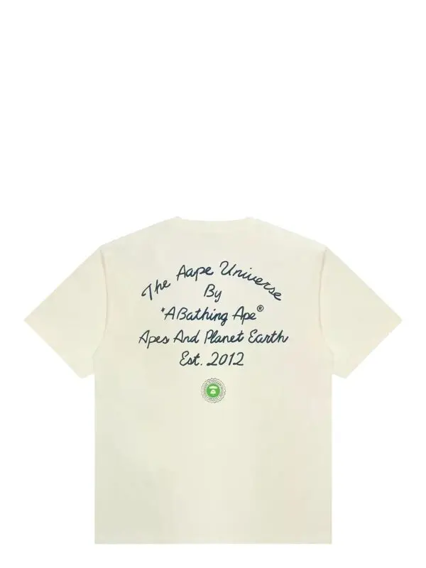 AAPE BY *A BATHING APE Logo-print T-shirt - Neutrals