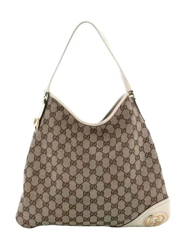 Gucci Gg Canvas Medium Hobo Bag - Brown
