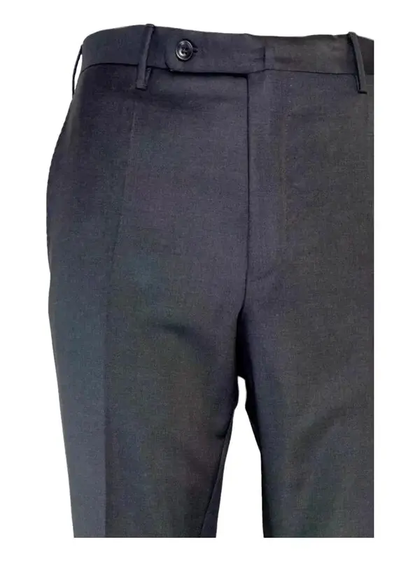 Incotex Flat-front Twill Trousers - Grey