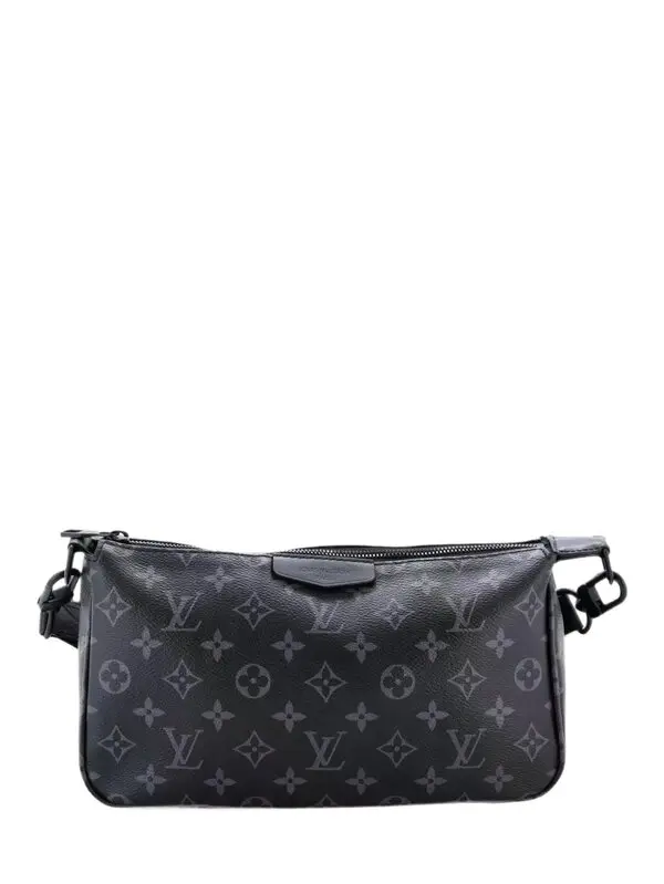 LOUIS VUITTON Monogram Eclipse Canvas Pochette Accessoires Nm Xl Bag - Black